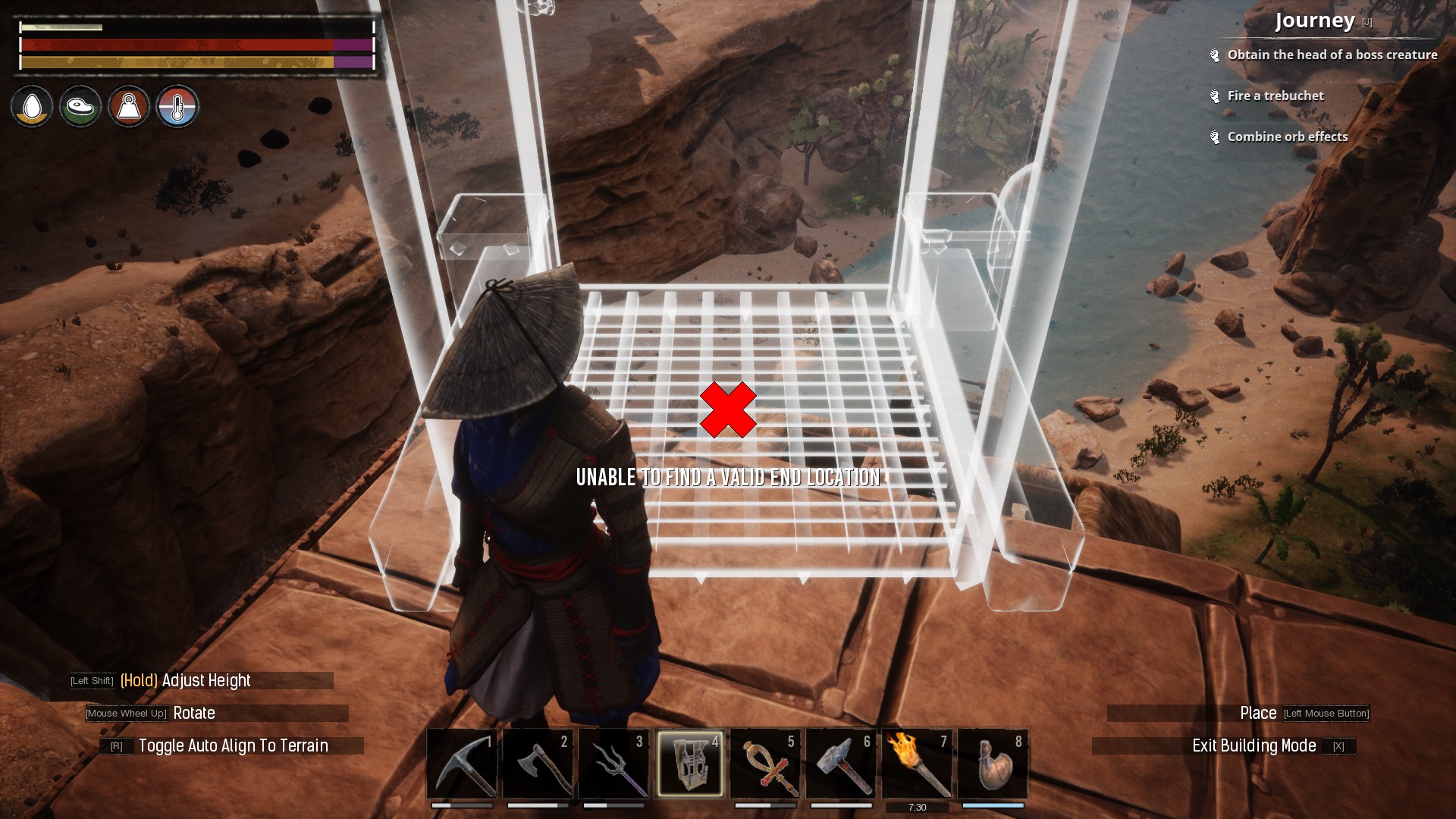 Can't build vertical elevator at specific location - PC Bug Reports - Funcom Forums
