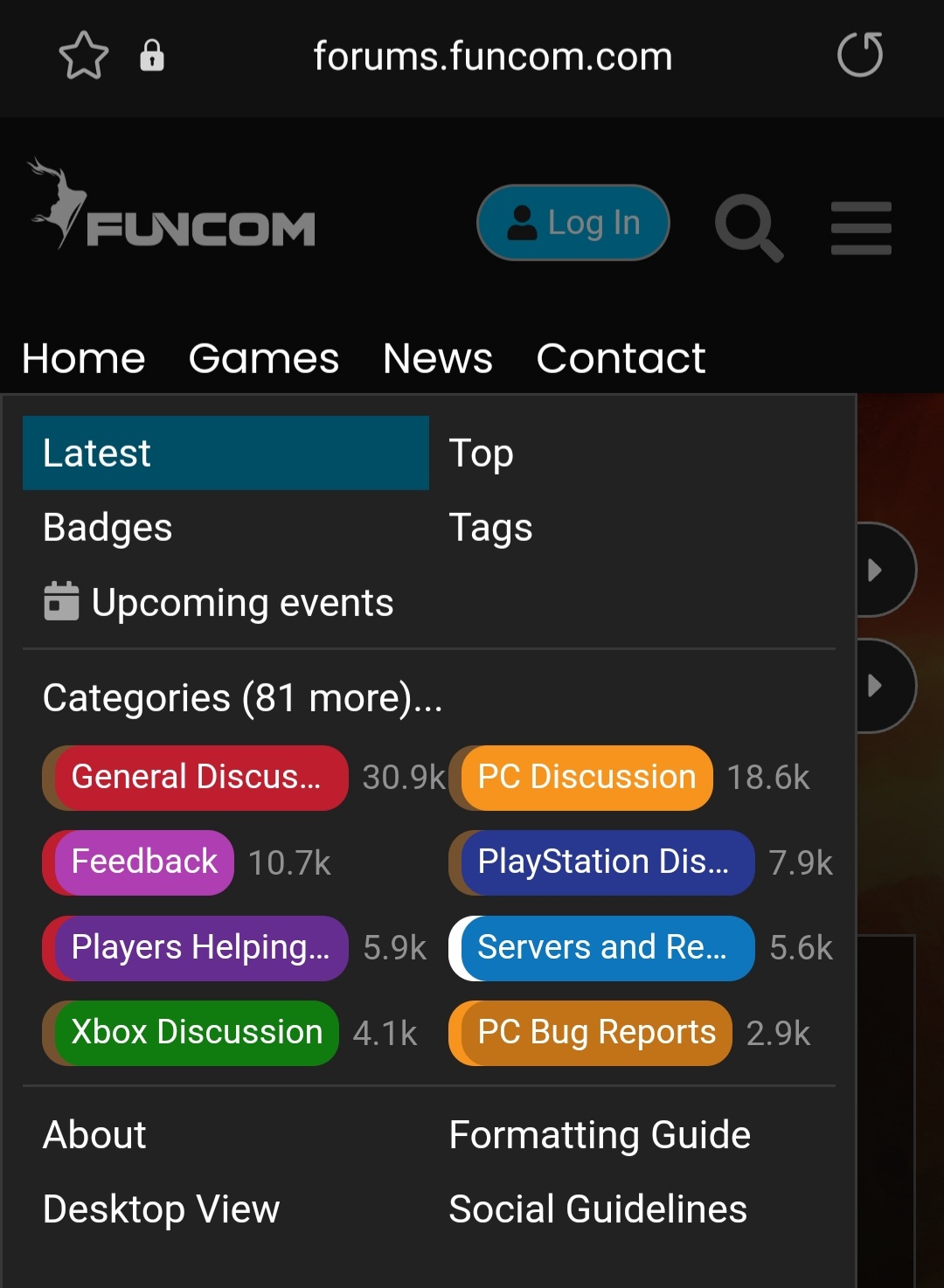 Forum layout broken - General Discussion - Funcom Forums