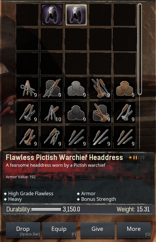 Modified Items - Stack / Bug - Public Beta Client - Funcom Forums