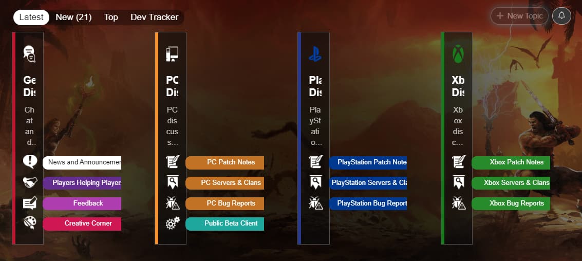 Forum layout broken - General Discussion - Funcom Forums
