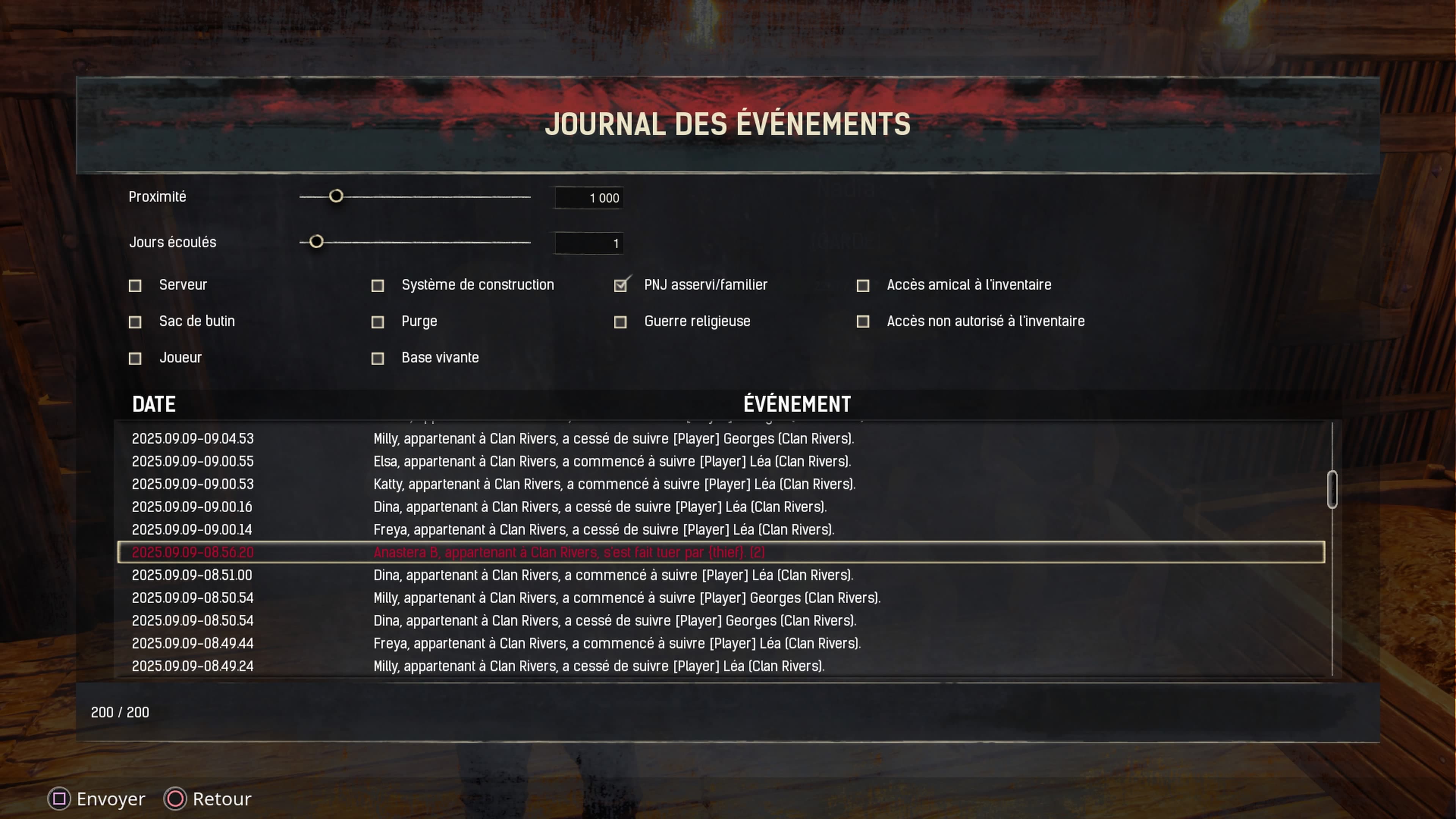 Thrall killed by “thief (2)” in in my base in my private server locked ...