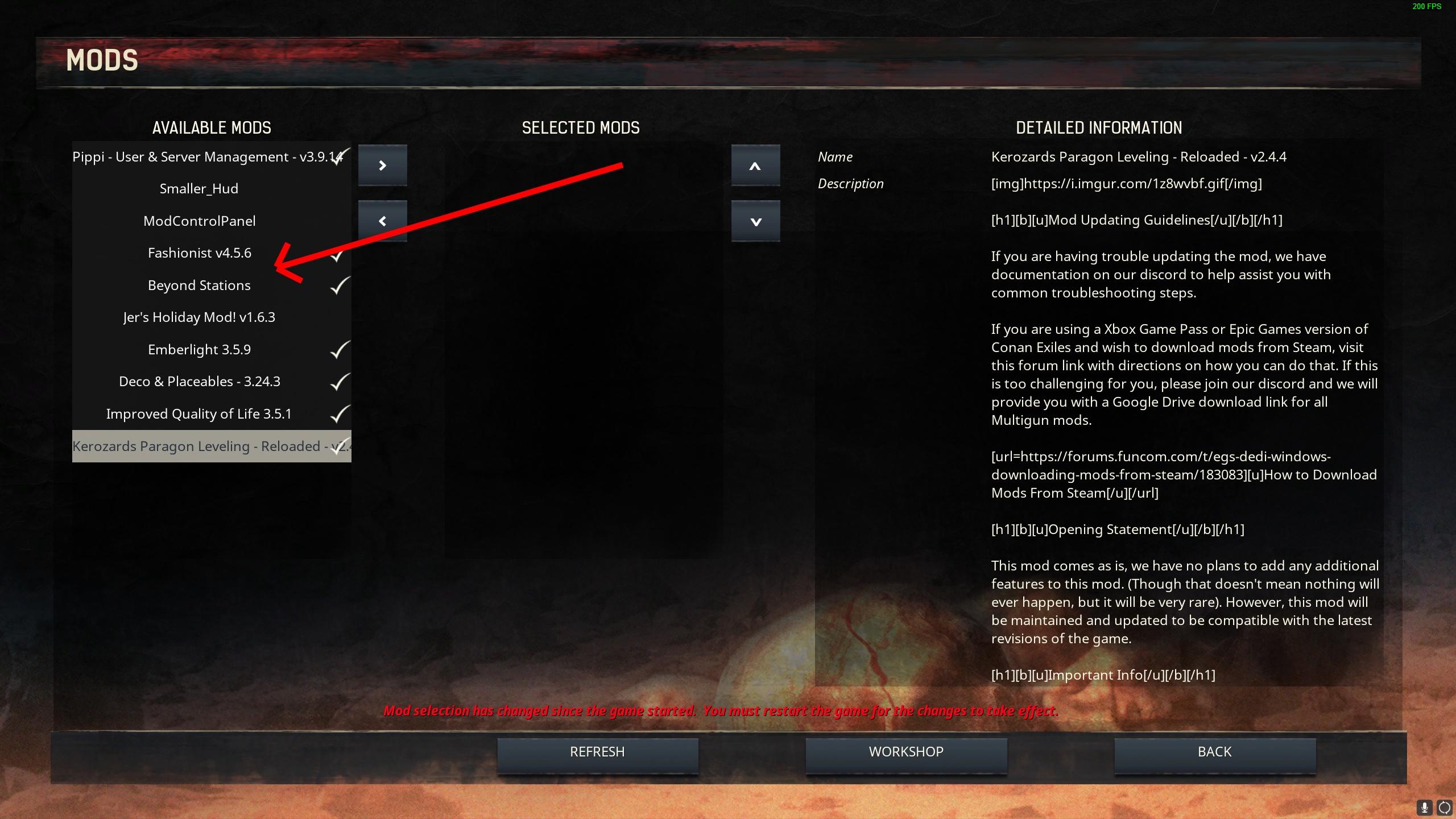 Uninstalling mods - Players Helping Players - Funcom Forums