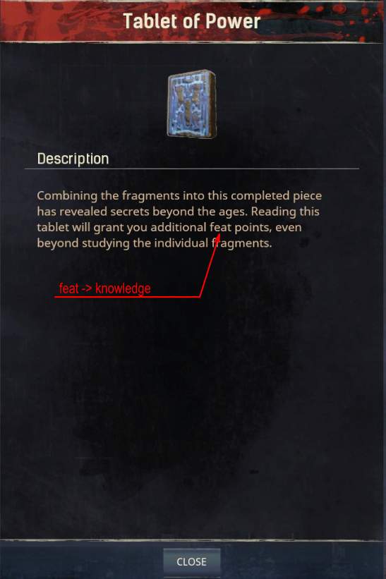 Spellchecker| Tablet of Power grant "feat" points - PC Bug Reports - Funcom Forums