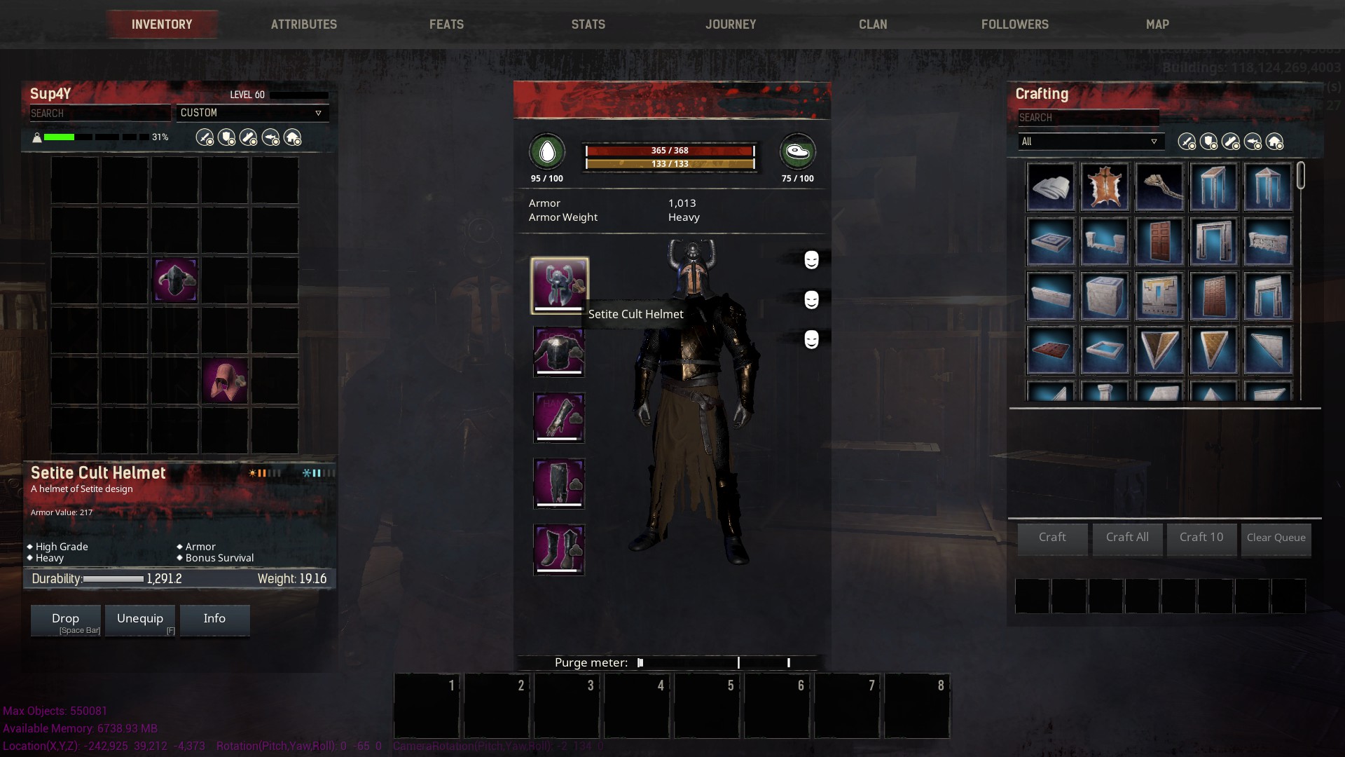 The "Setite cult helmet" is Bug - PC Bug Reports - Funcom Forums