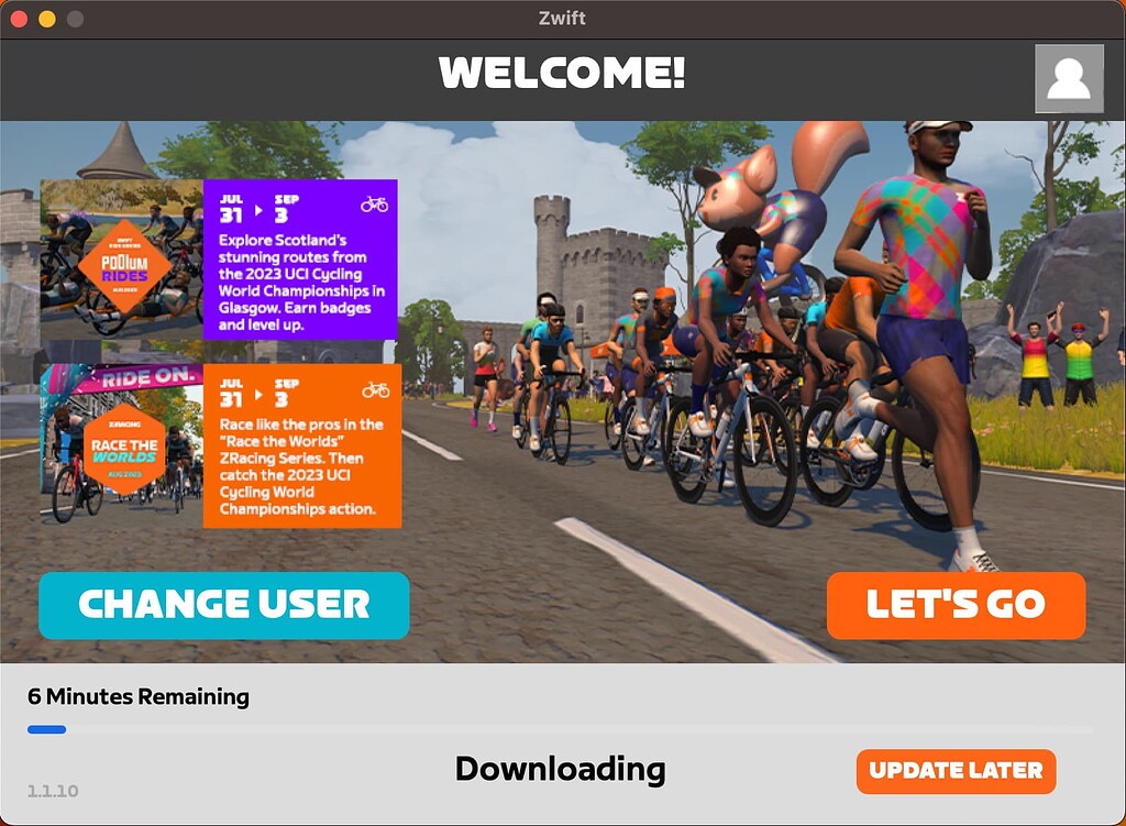 Launcher 1.1.10 for PC / macOS [August 2023] - Zwift Game - Zwift Forums