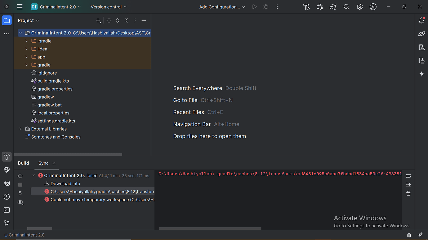 Gradle sync error(transforms) on Android studio - Help/Discuss - Gradle Forums