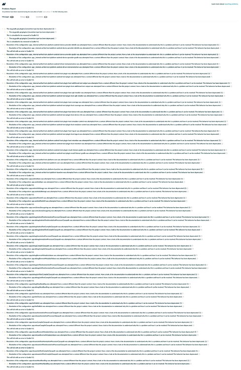 What is causing: The org.gradle.api.plugins.Convention type has been ...