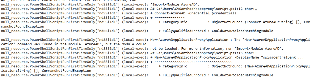 Local exec does not run powerhsell script for AZURE AD - Terraform ... Local exec does not run powerhsell script for AZURE AD - Terraform ...
