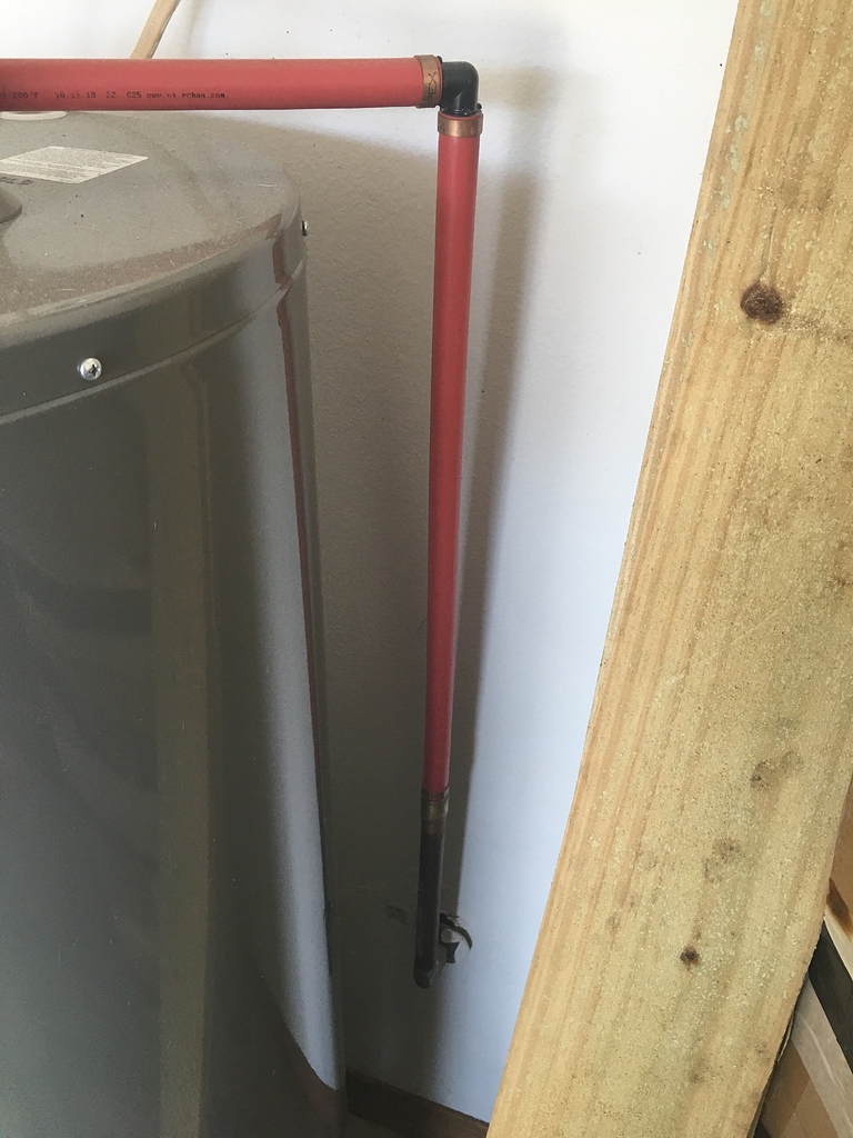 TPRV discharge pipe going in wall and outdoor - Plumbing Inspections ...