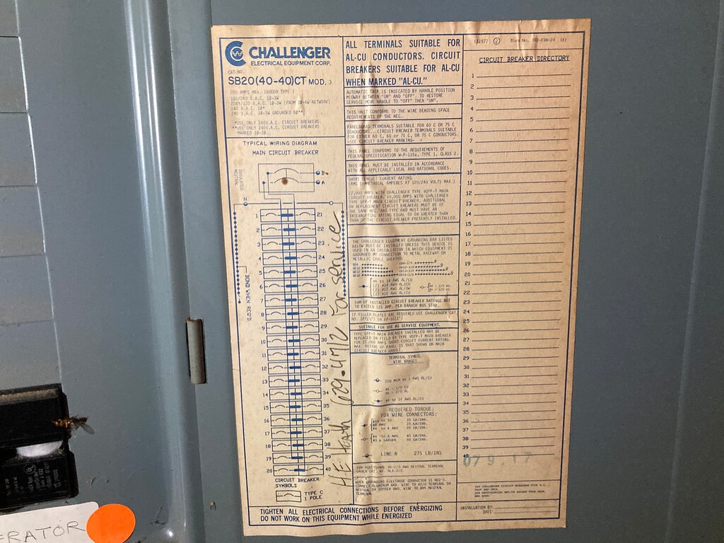 Challenger Panel Age - Electrical Inspections - InterNACHI®️ Forum