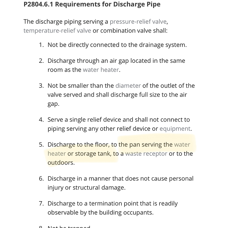 TPR Drain Line & Flood Stop - Plumbing Inspections - InterNACHI®️ Forum
