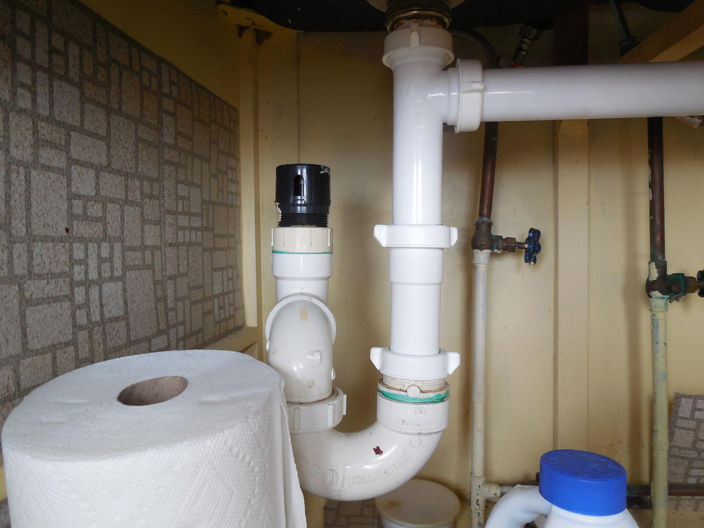 AAV installation at kitchen sink - Plumbing Inspections - InterNACHI®️ ...