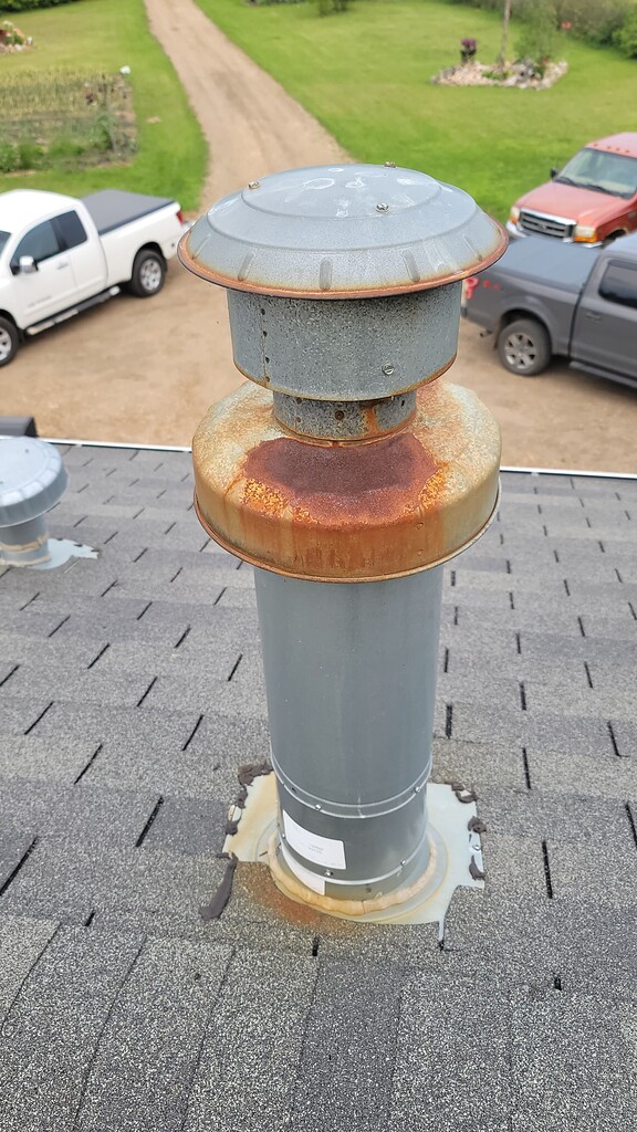 Rusted B Vent for a furnace - InterNACHI®️ Forum