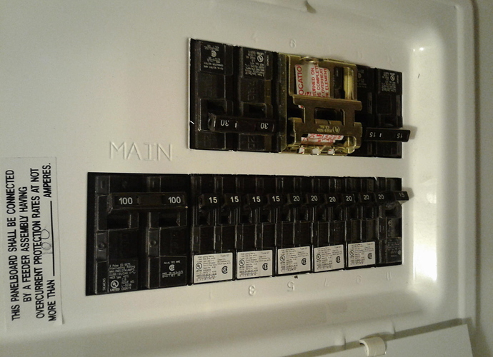 Mobile Home Electrical Panel