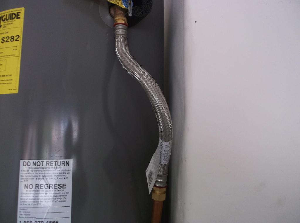 Braided stainless steel TPR drain line - Plumbing Inspections ...