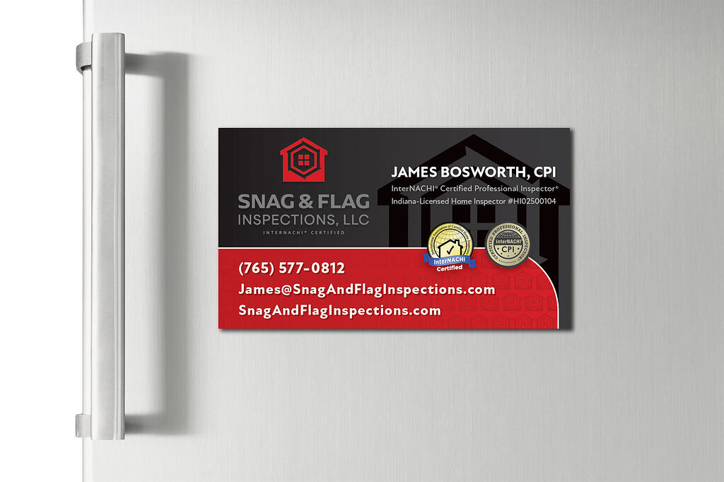 *FREE DESIGN* for Snag & Flag Inspection LLC's Business Card Magnet ...