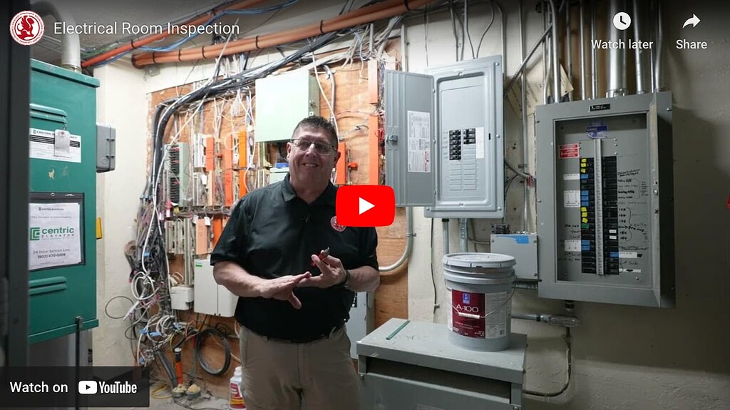 Electrical Room Inspection Video - Commercial Inspections / CCPIA - InterNACHI®️ Forum