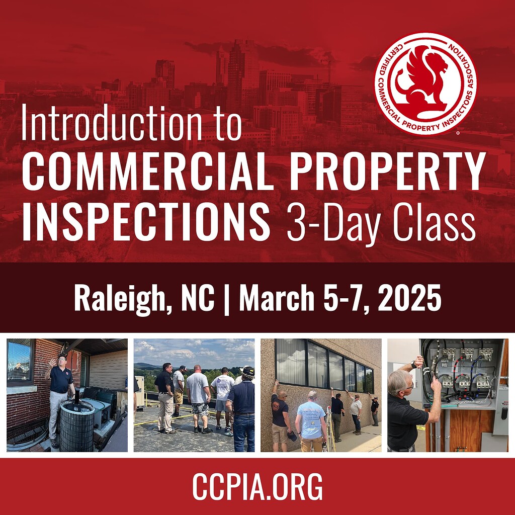 Introduction to Commercial Property Inspections Class in Raleigh, NC on ...