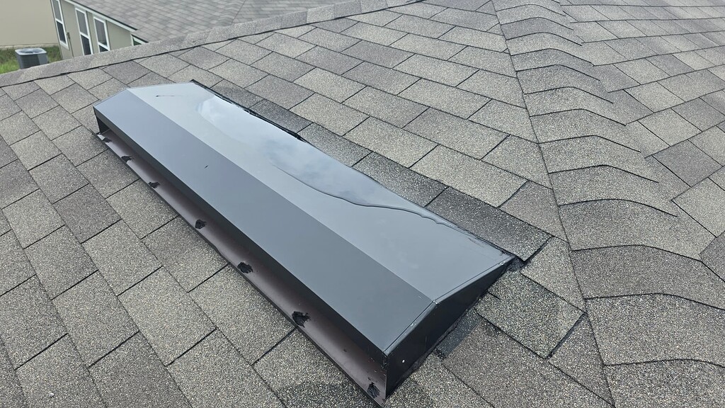 Pooling on off-ridge vent - Roofing Inspections - InterNACHI®️ Forum