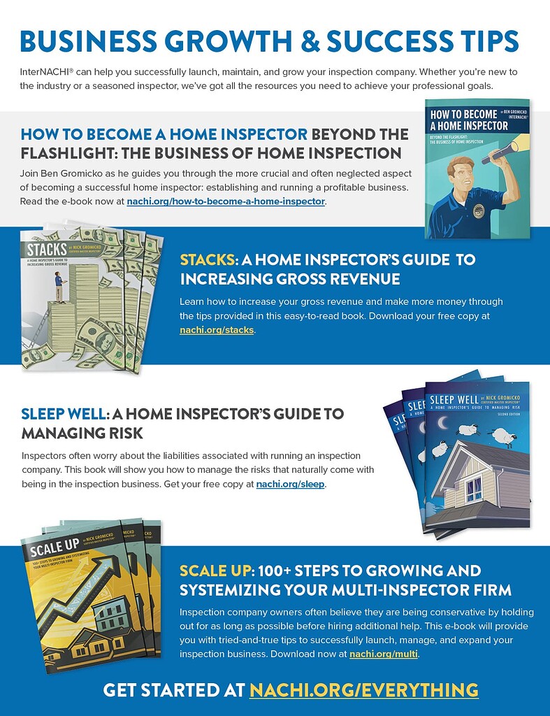 Free inspection success books - Special Deals for InterNACHI Inspectors - InterNACHI®️ Forum