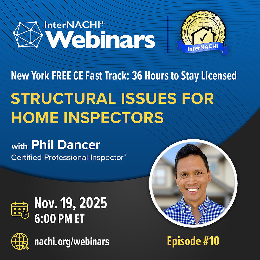 This Week! Free CE Webinar: Structural Issues for Home Inspectors ...