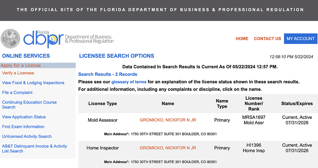 Thanks to InterNACHI's free courses, FL DBPR renewed both my HI and ...