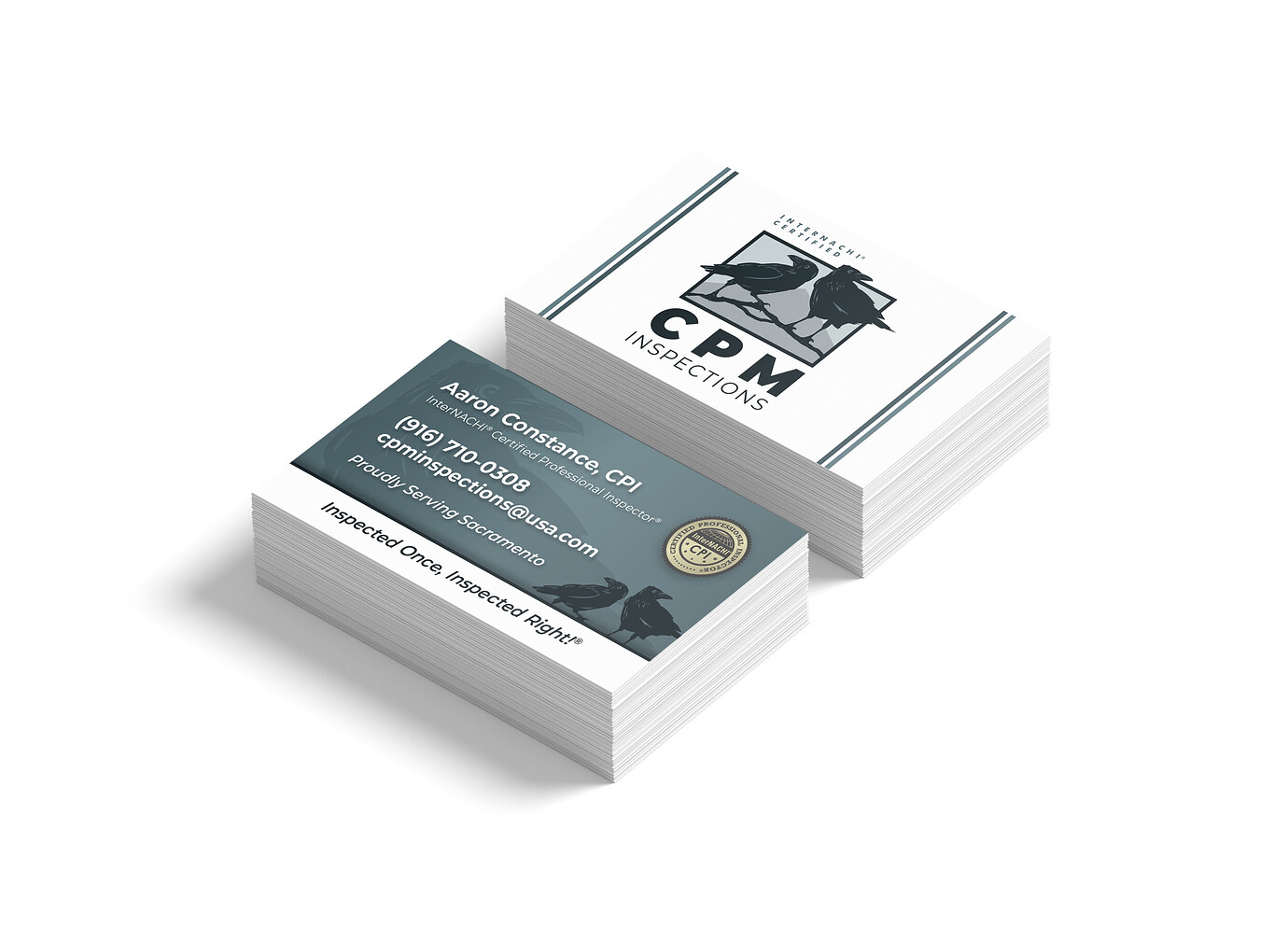 New *FREE* Vehicle Magnet + Business Card Design for CPM Inspections ...