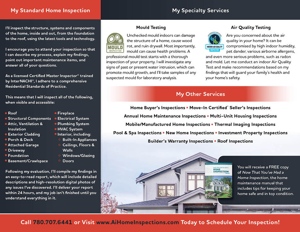New FREE Brochure Design for Ai Home Inspections! - InterNACHI®️ Forum