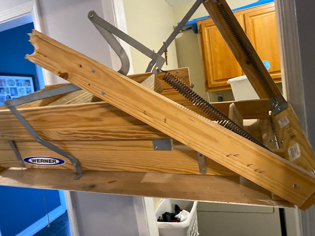 Attic Pull-Down Stair Assembly failiure - InterNACHI®️ Forum