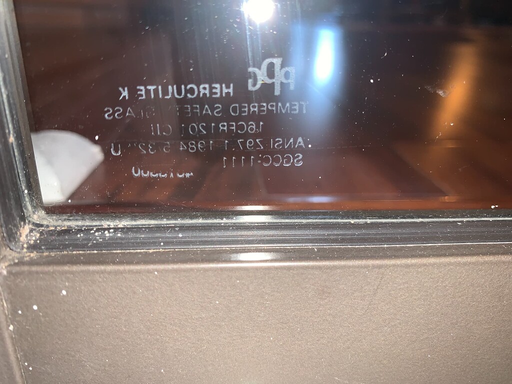Etching on the windows for wind mitigation inspection - Florida and ...