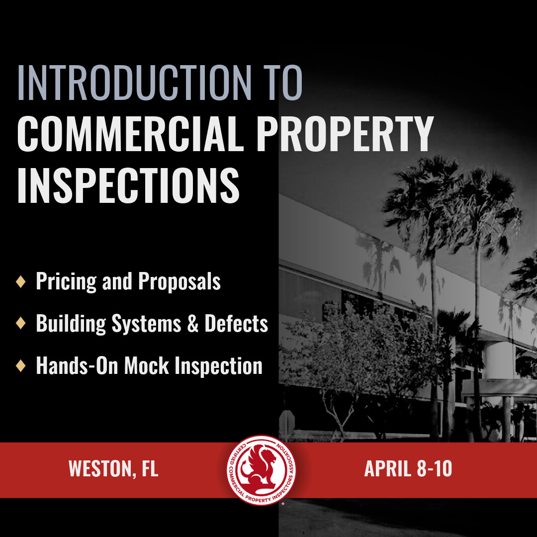 Commercial Property Inspection Class April 2026 (DBPR-Approved 17.5 Hrs ...