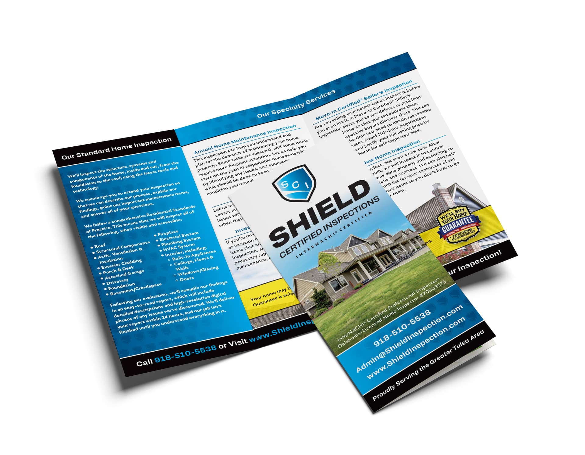 *FREE DESIGN* for Shield Certified Inspections' Brochure + Retractable ...