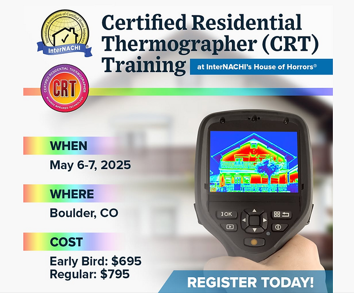 Certified Residential Thermographer Training - InterNACHI®️ Forum