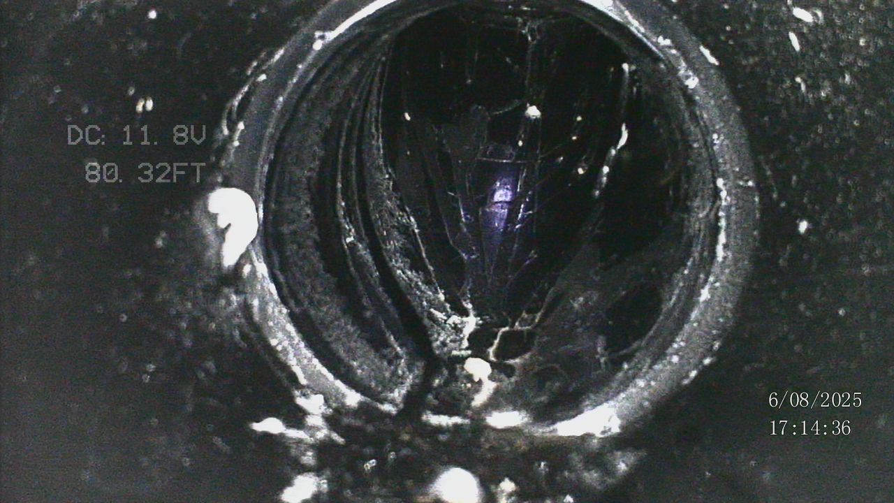 Sewer scope, damaged ABS elbow? - InterNACHI®️ Forum