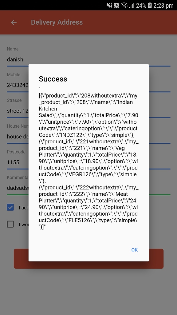 Recieving different format of data when posting JSOn format in HTTP request ionic3 - ionic-v3 ...