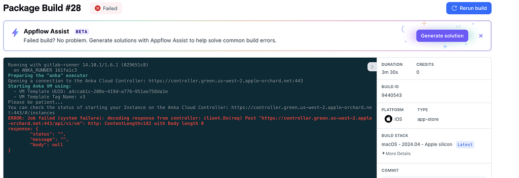 Cannot Connect Instance For Build Ios Appflow Ionic Forum