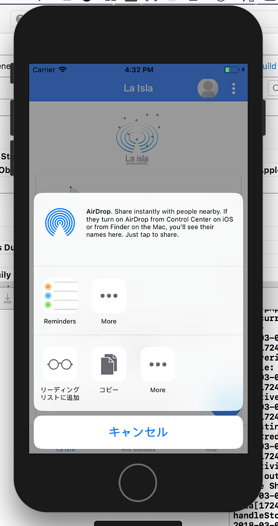 Native social sharing dialog doesn't open in the default system ...