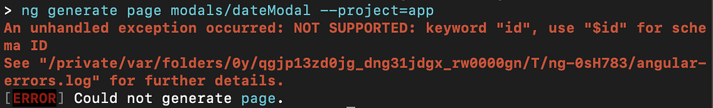 Ionic generate issue - Ionic Angular - Ionic Forum