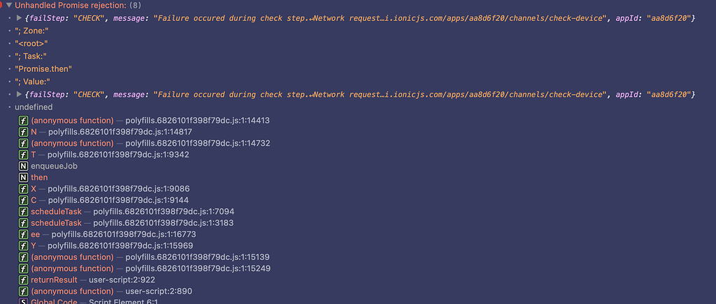 SOLVED: live update gives me a "Network Error" - Appflow - Ionic Forum