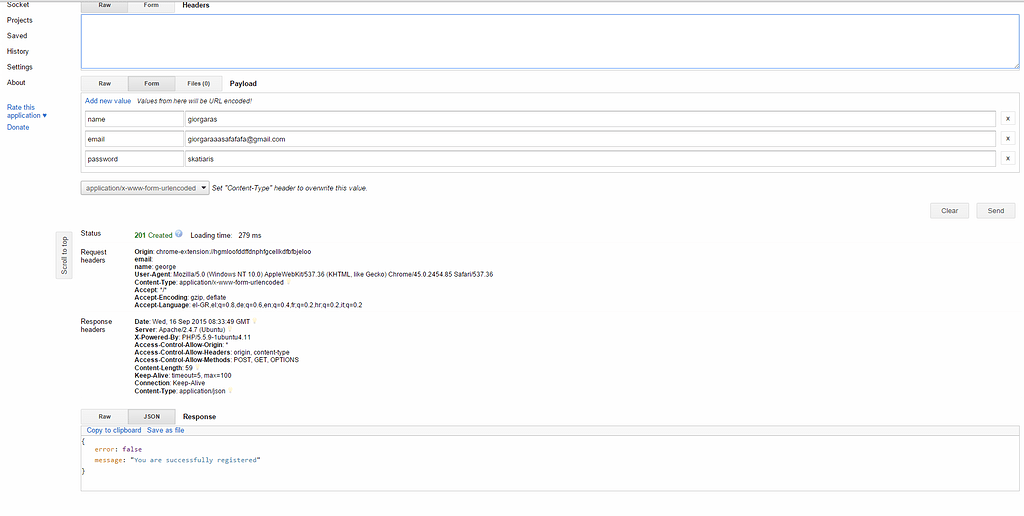 POST 400 bad request - Ionic Forum