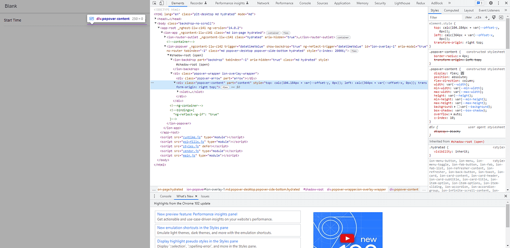 Cant get new v6 DateTime Component to popup in a new blank Angular ... Cant get new v6 DateTime Component to popup in a new blank Angular ...