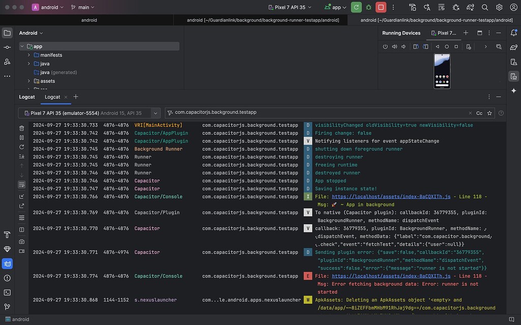 Foreground Runner Shut Down After BackgroundRunner Stopped. app ...