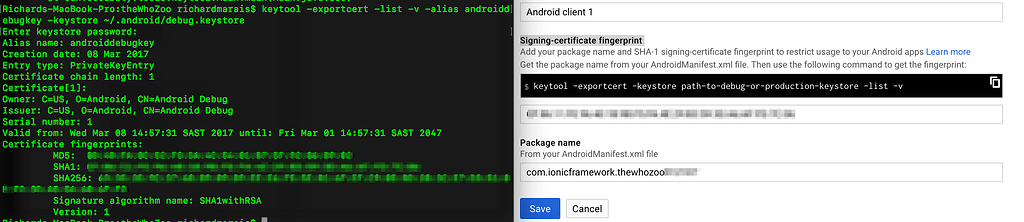 12501 error signing into GooglePlus on Android - ionic-v3 - Ionic Forum