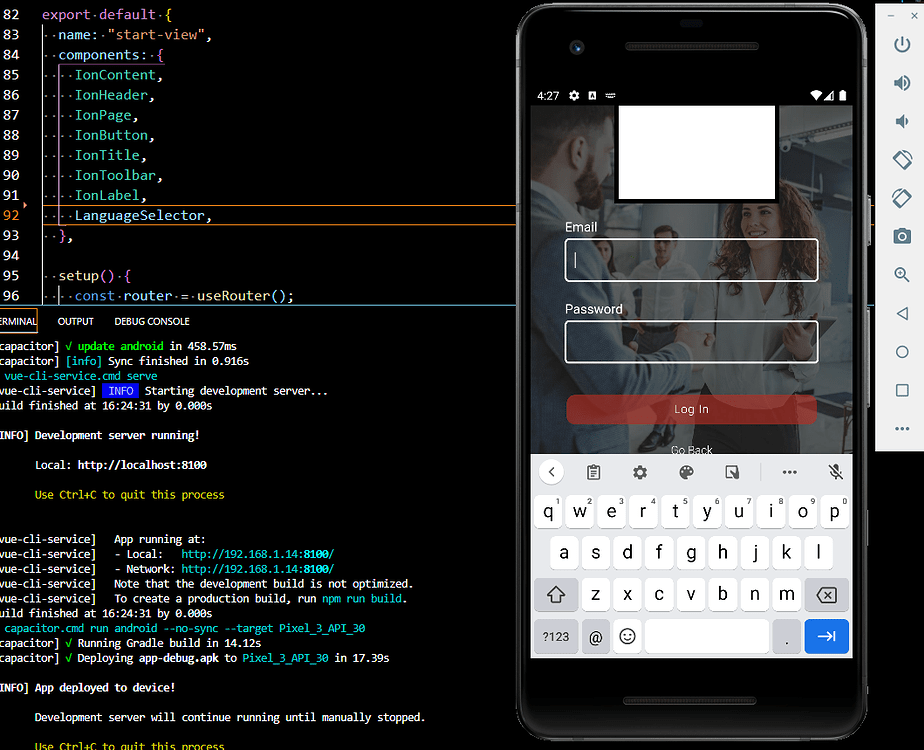 Capacitor Android build gives blank screen - Capacitor - Ionic Forum