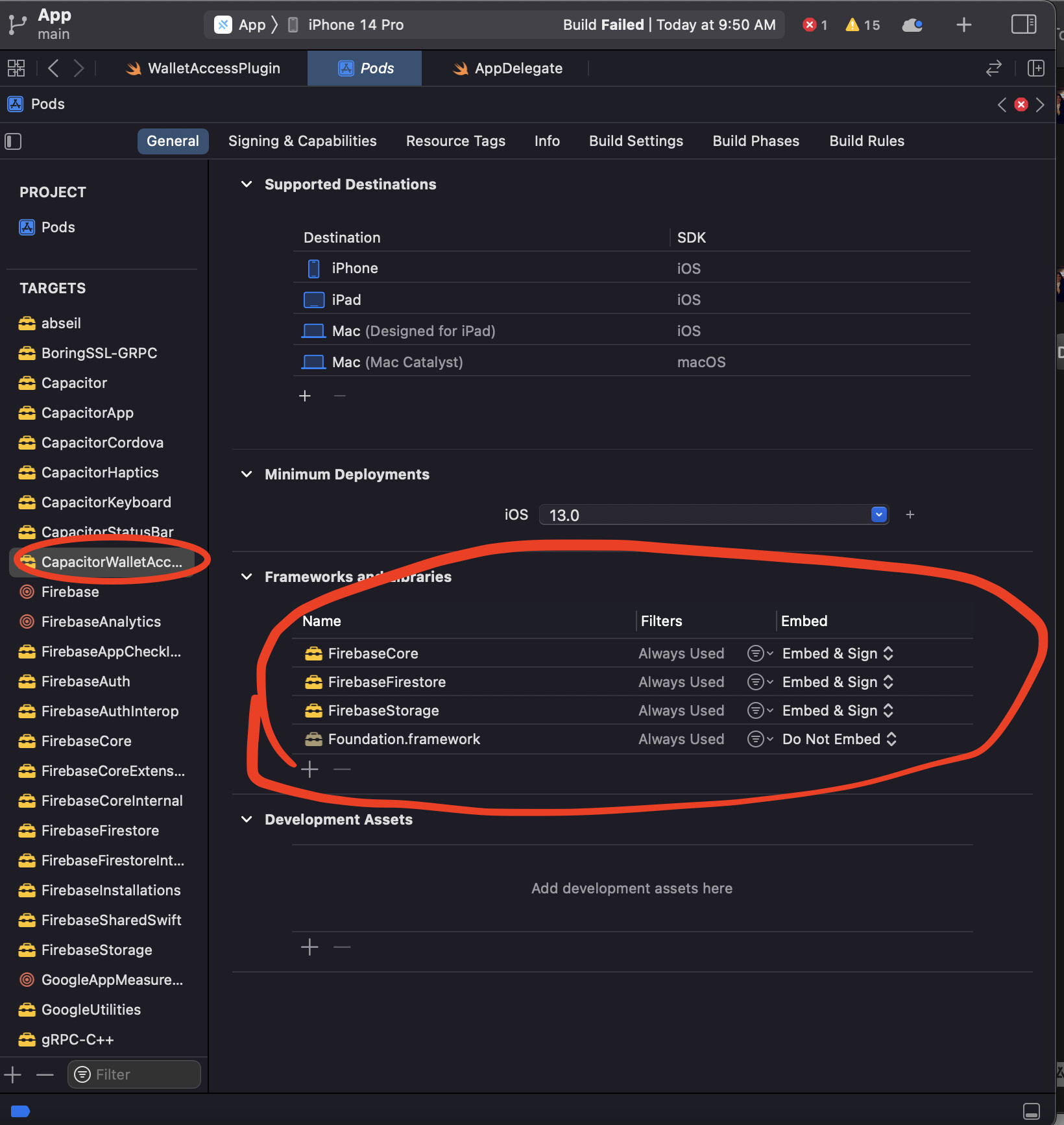 My Custom Capacitor Plugin Cannot Access Firebase Modules No Such Module Firebase