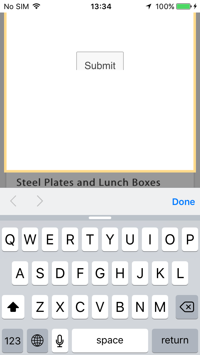 Blank space is seen when the keypad is open in ionic popup in case of ...