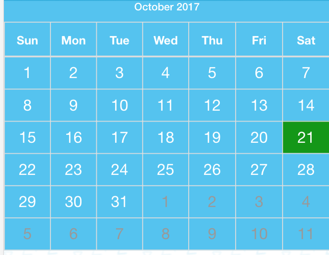 Changing calendar month template design - ionic-v3 - Ionic Forum