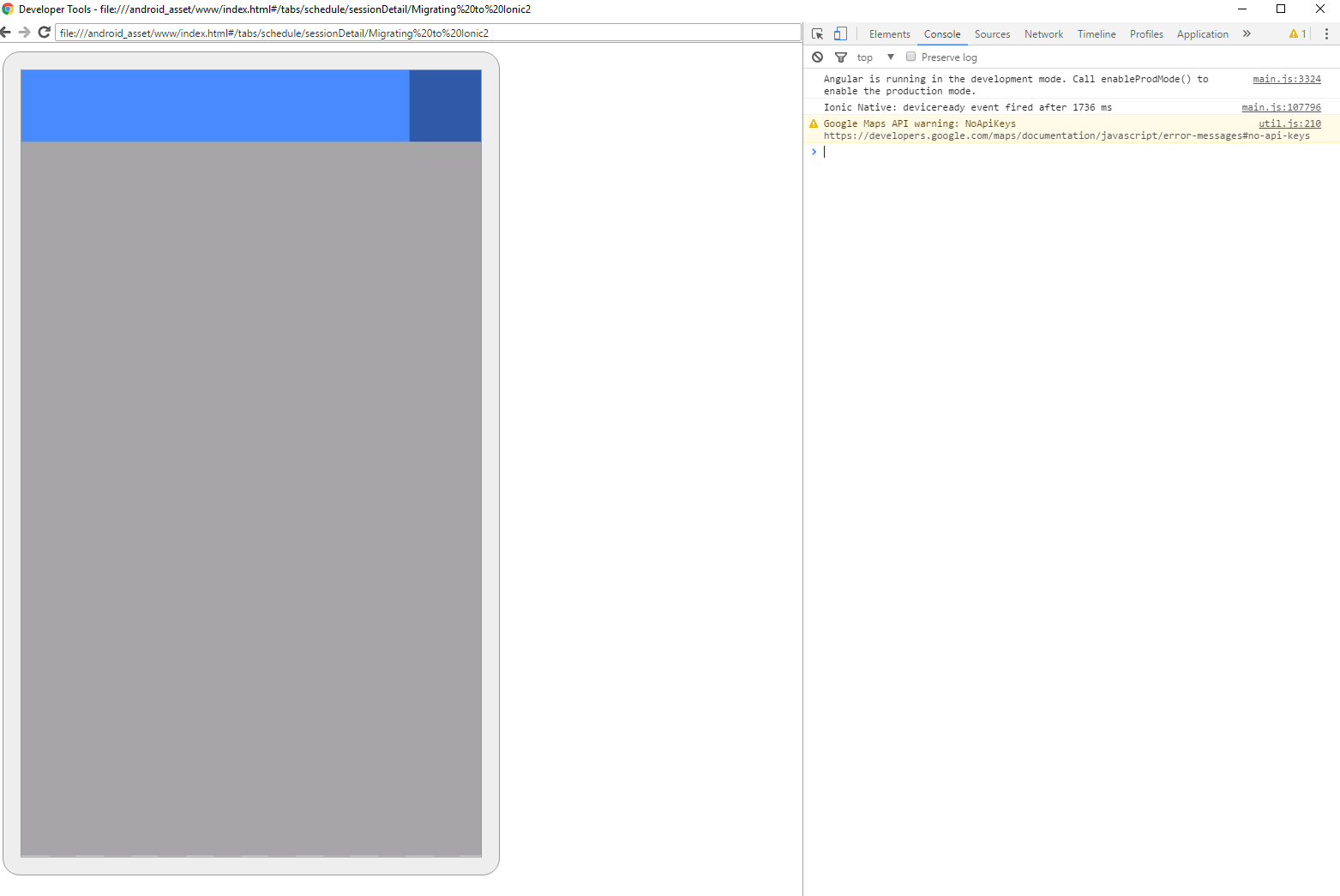 Ionic-conference-app white screen on Genymotion - ionic-v3 - Ionic Forum