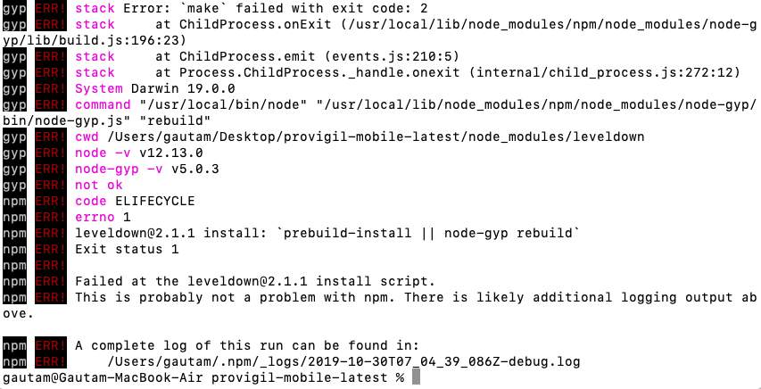 Unable to run ionic app on macOS Catalina which is developed in windows ... Unable to run ionic app on macOS Catalina which is developed in windows ...