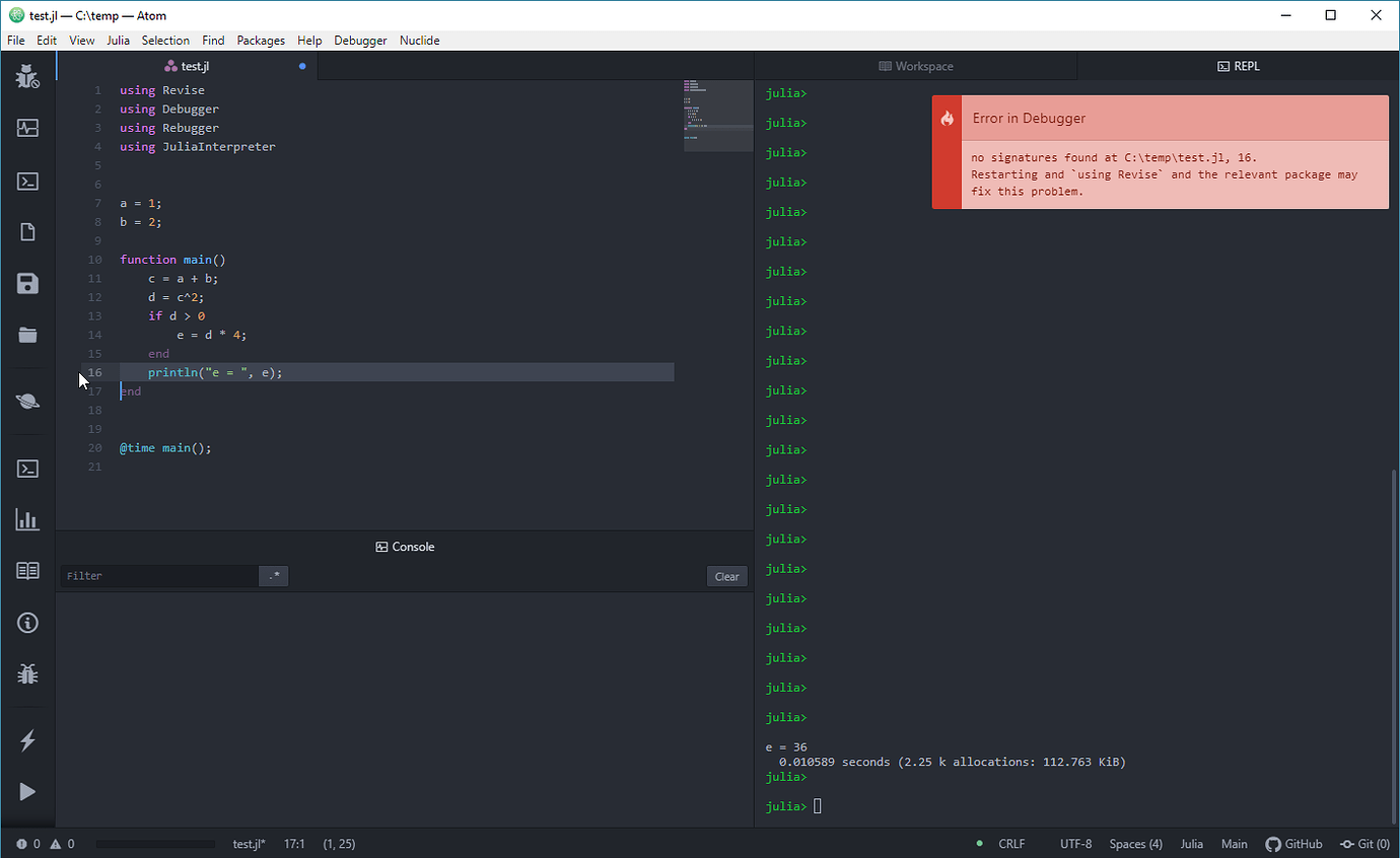 New Julia debugger in Juno - Juno - Julia Programming Language